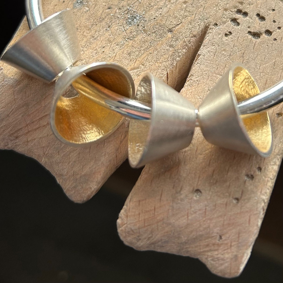 Classic Four Cone Element Bangle – Amanda Doughty Jewellery